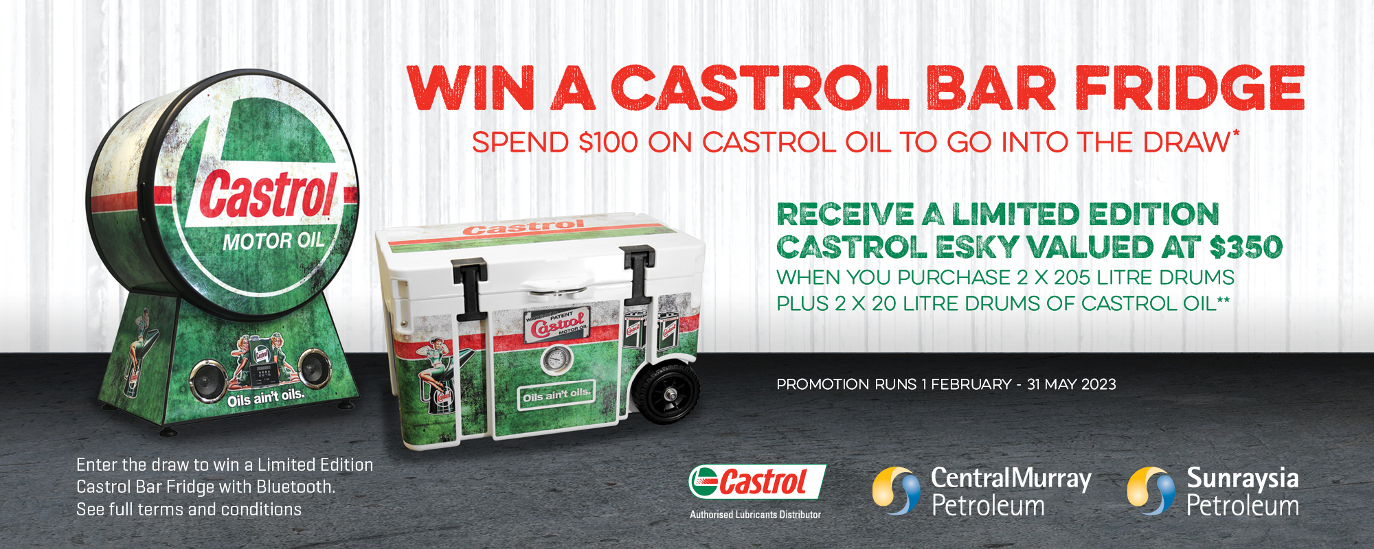 Sunraysia Petroleum - Win Castrol Fridge Competition